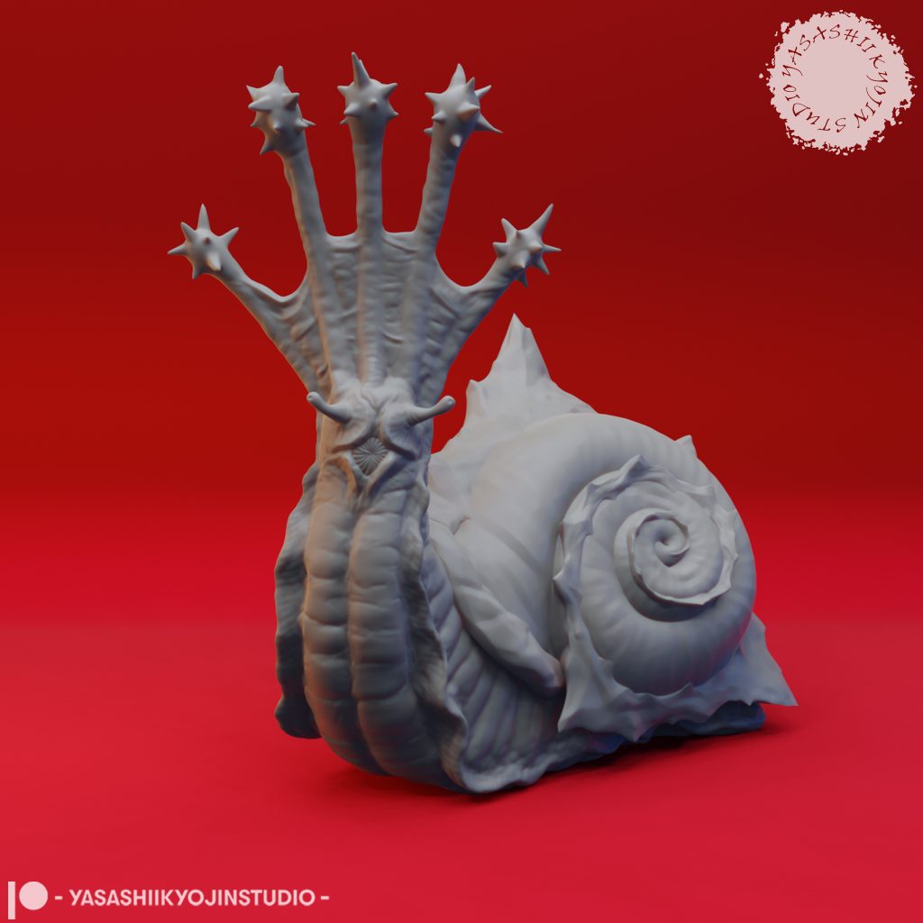 Flail Snail Resin Miniature | Yasashii Kyojin Studio | 32mm & 54mm ...